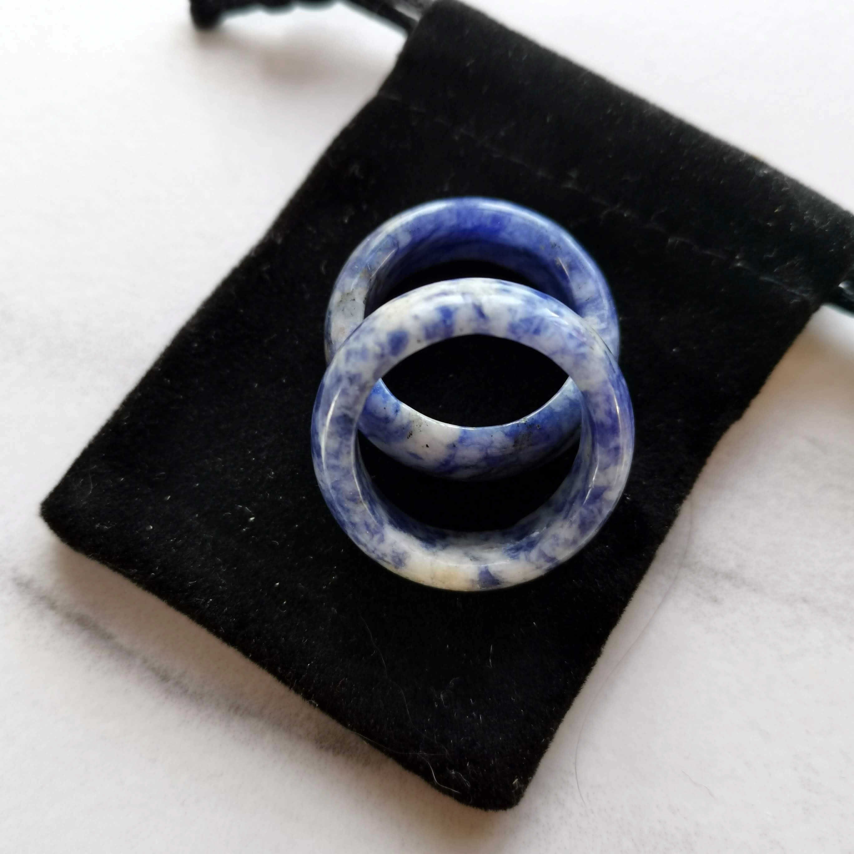 Sodalite Ring Gemstone Ring. Healing Gemstone Ring. Crystal Gemstone ...