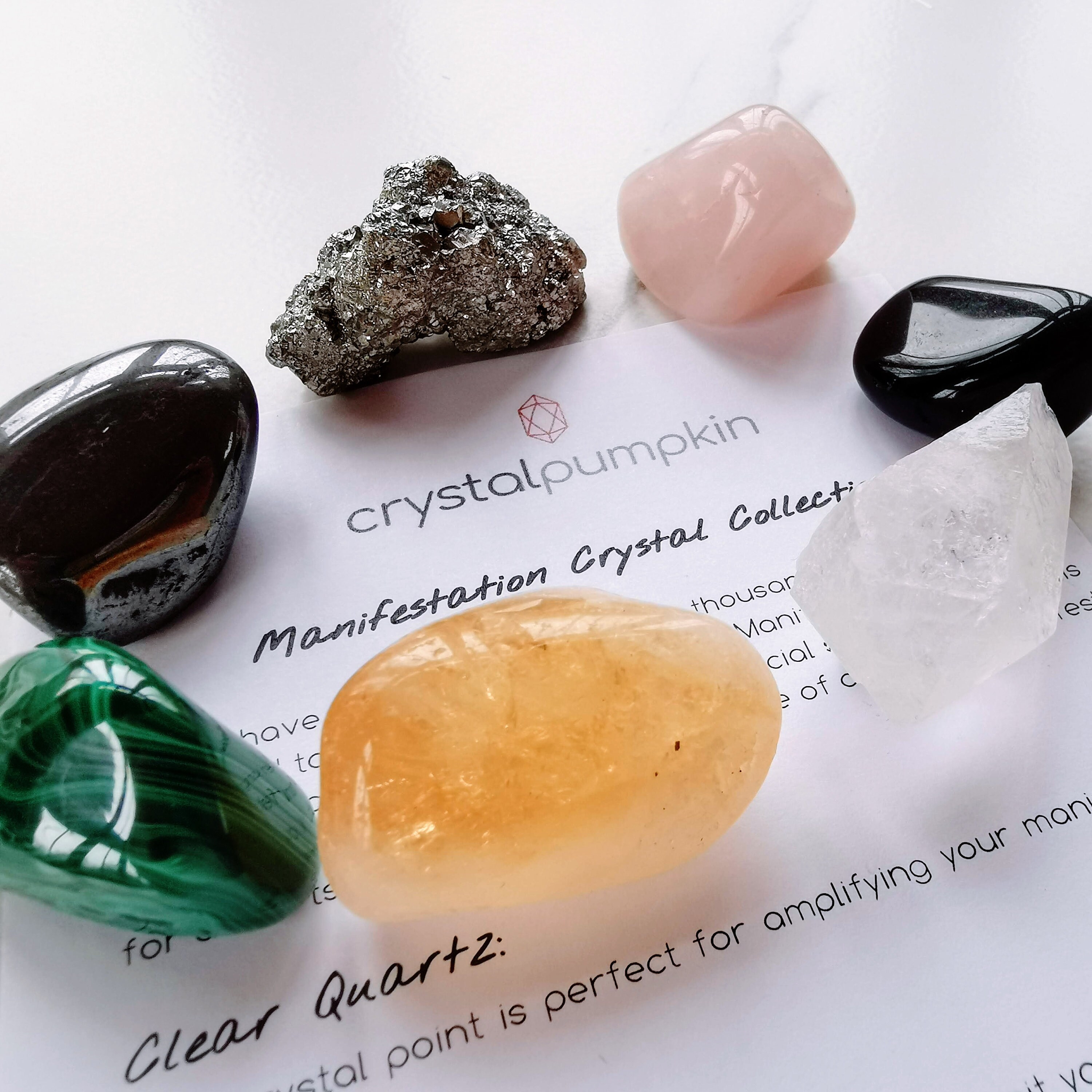 Manifestation Crystal Collection; Crystal set for attracting the things ...