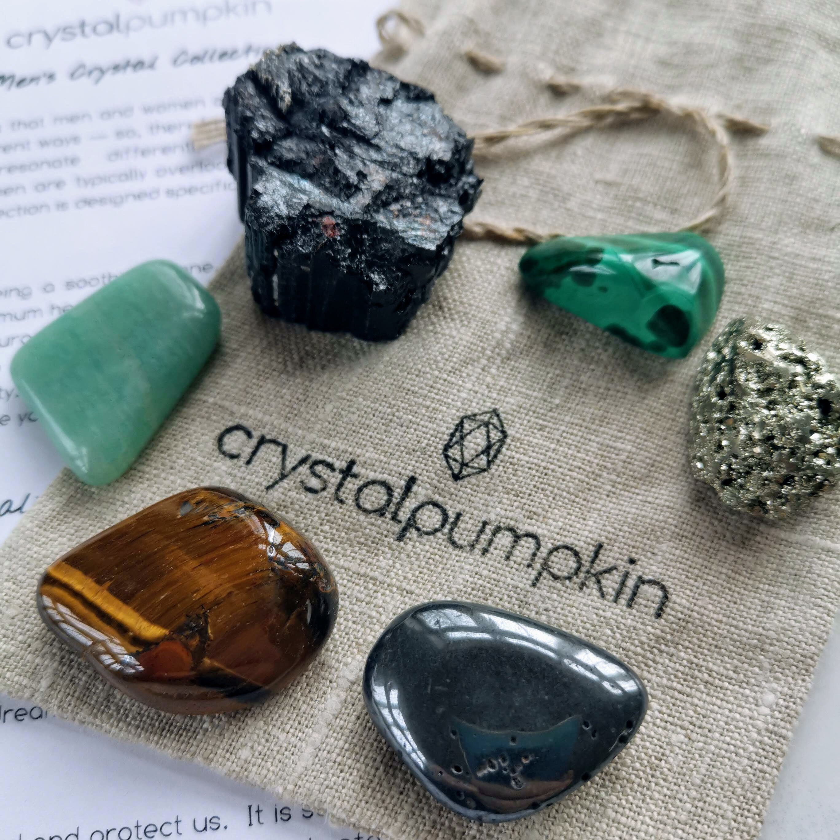 Mens Crystal Collection; Masculine Energy Crystal Set for Men ...