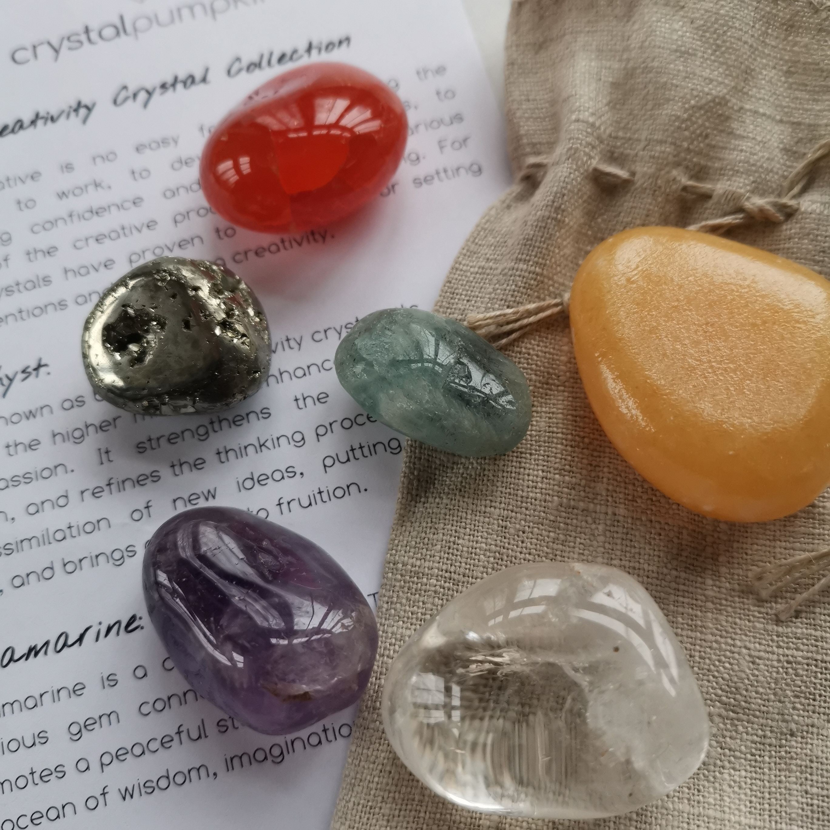 Creativity Crystal Collection; Crystal set for artists and creative ...