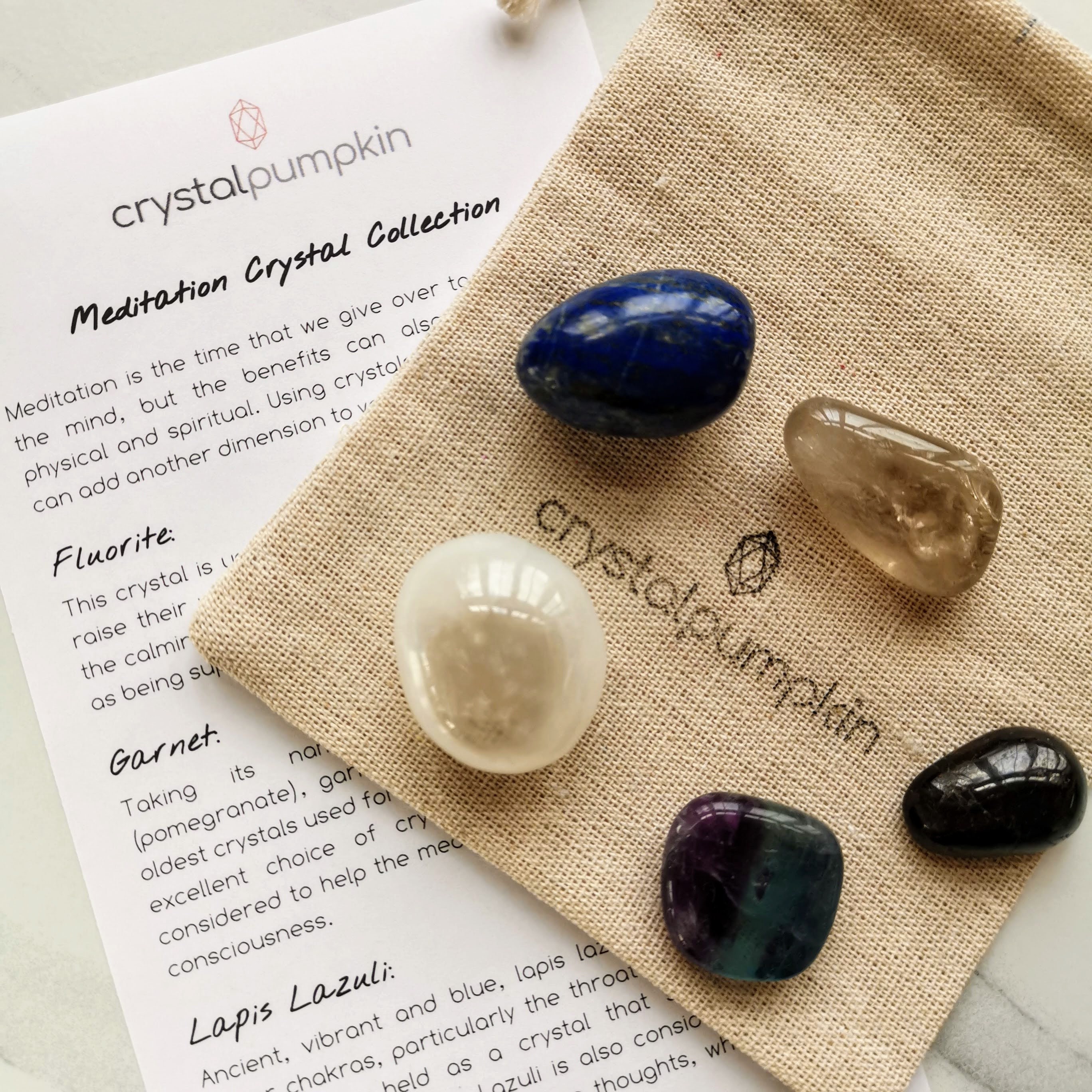 Meditation Crystal Collection Crystal Set for Meditating - Etsy UK