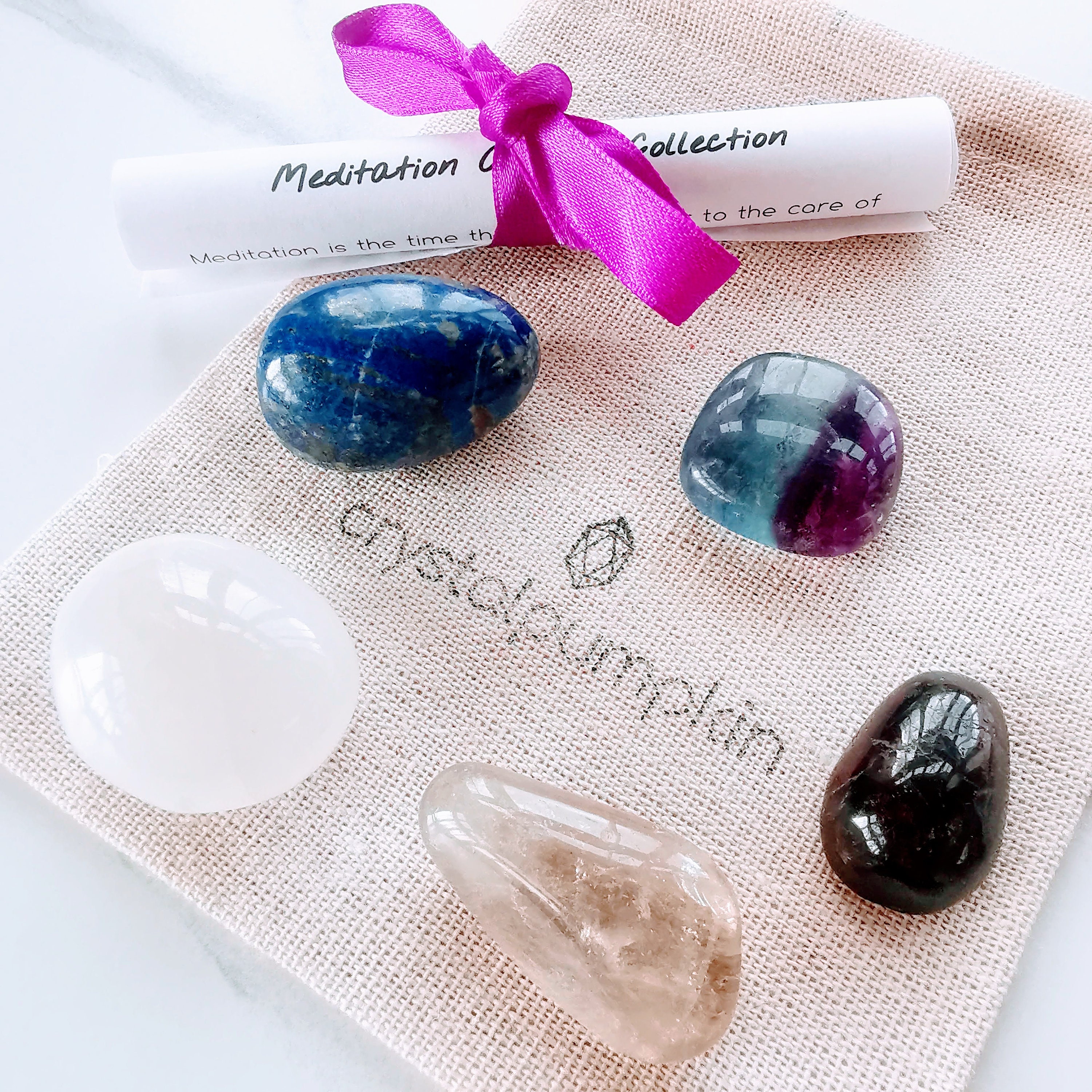 Meditation Crystal Collection Crystal Set for Meditating - Etsy UK