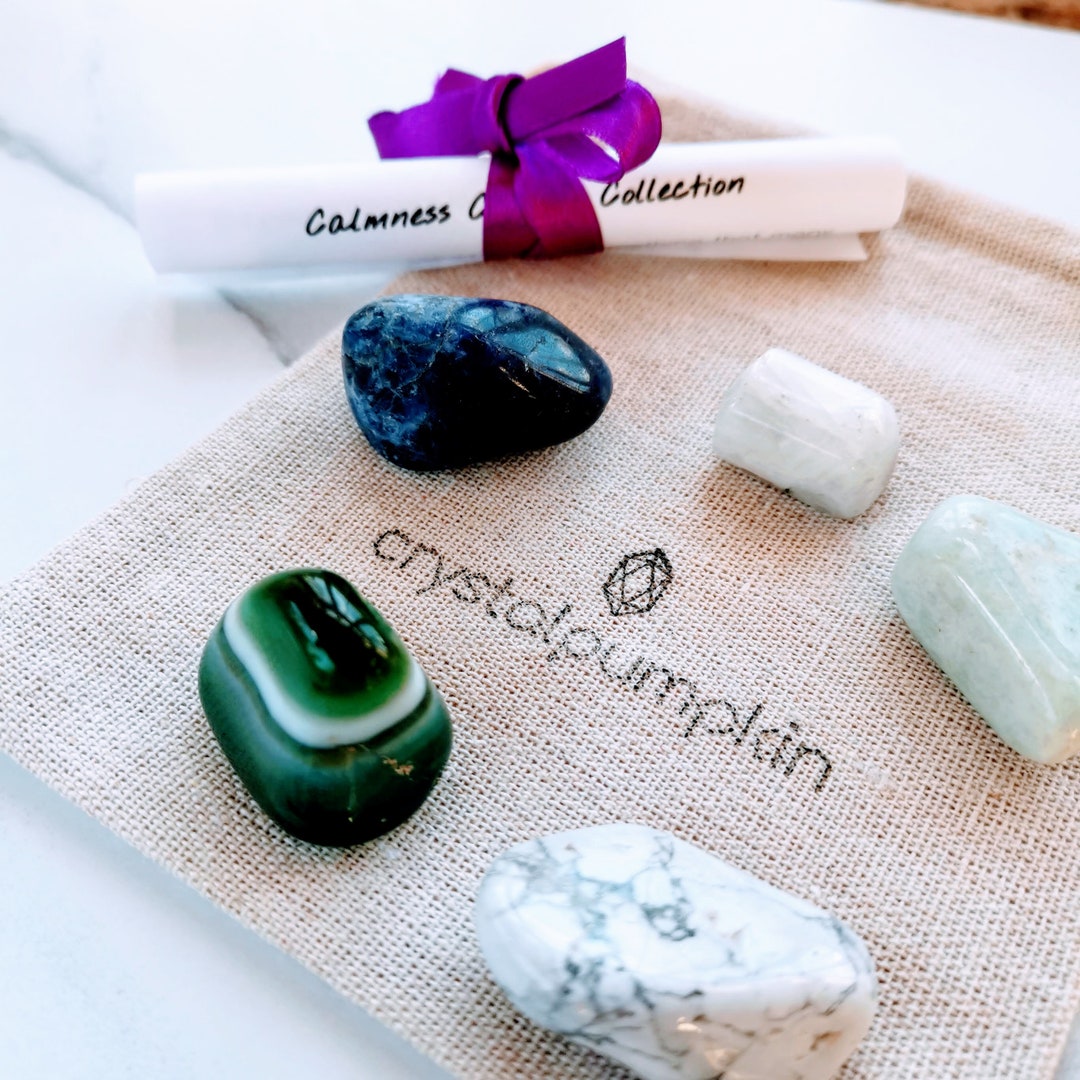 Calmness Crystal Collection, Calming Crystal Set, Crystals for Help ...