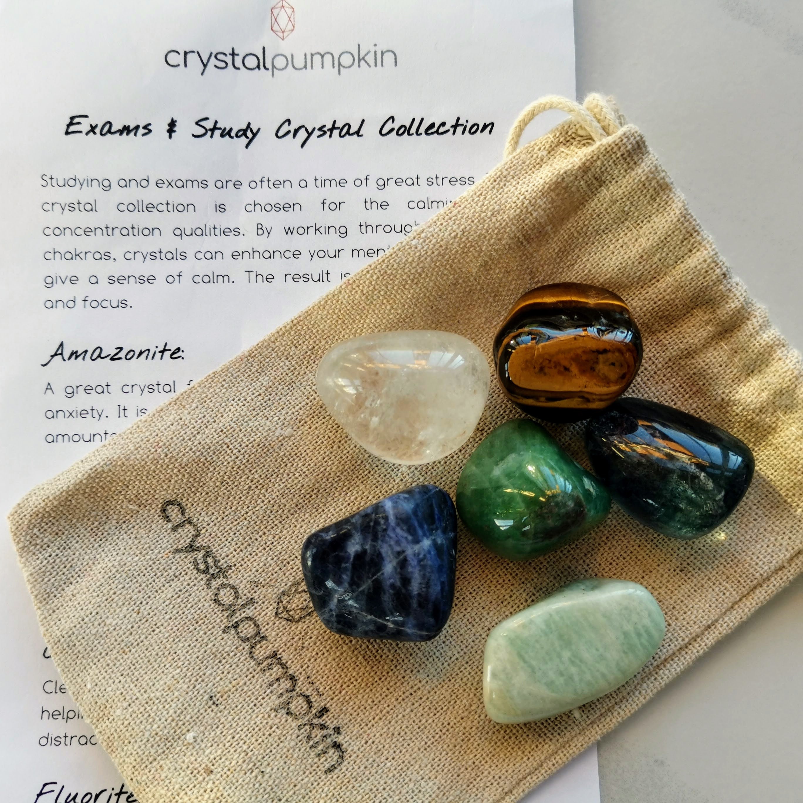 Exam and Study Crystal Collection, Revision Crystal Set, Crystals for ...