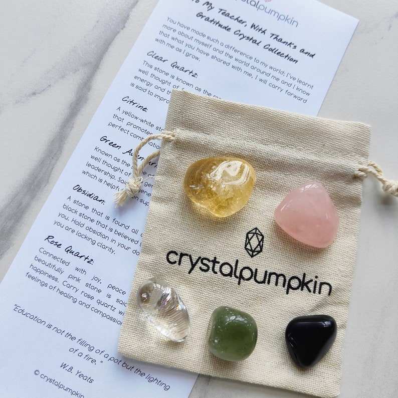 Thank You Teacher Crystal Collection Crystals for Teacher - Etsy