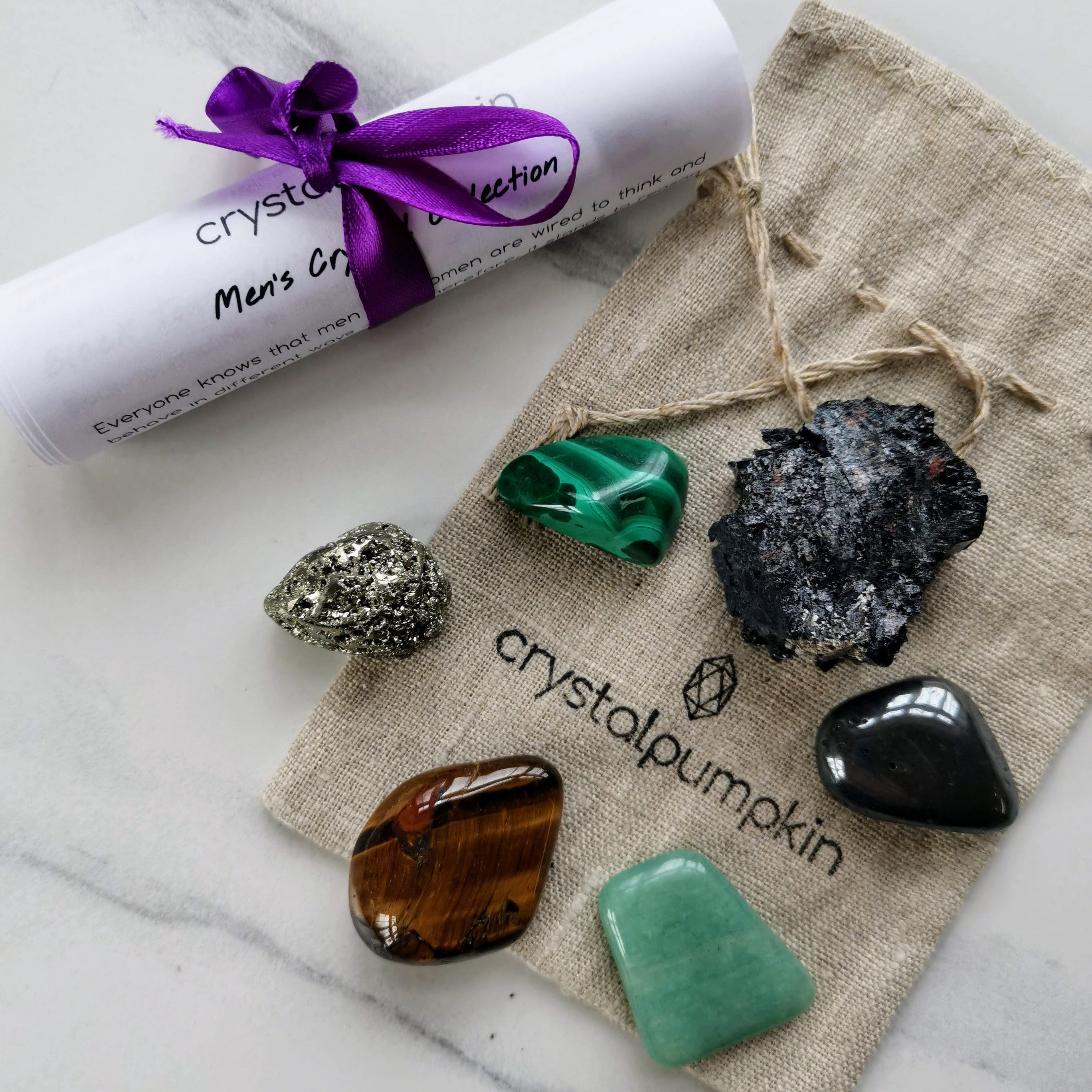 Mens Crystal Collection; Masculine Energy Crystal Set for Men ...