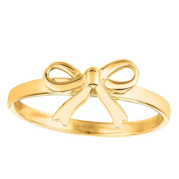 Gold Bow Ring - Etsy