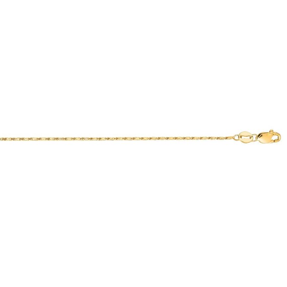 14k Solid Yellow Gold Lumina Chain for Pendants & Charms / - Etsy