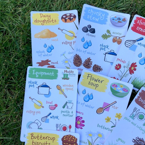 Mud Kitchen Recipe CARD - Etsy