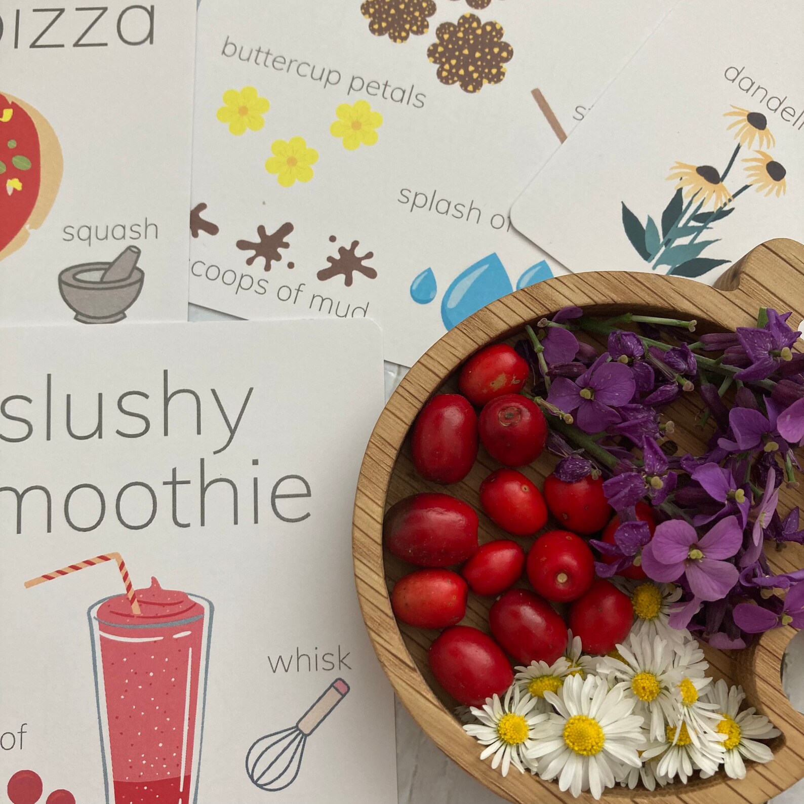 Mud Kitchen Recipe Flashcards | Etsy