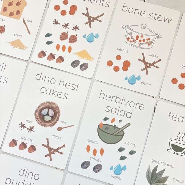 Printable Mud Kitchen Cards Homeschool Learning Numbers - Etsy Canada