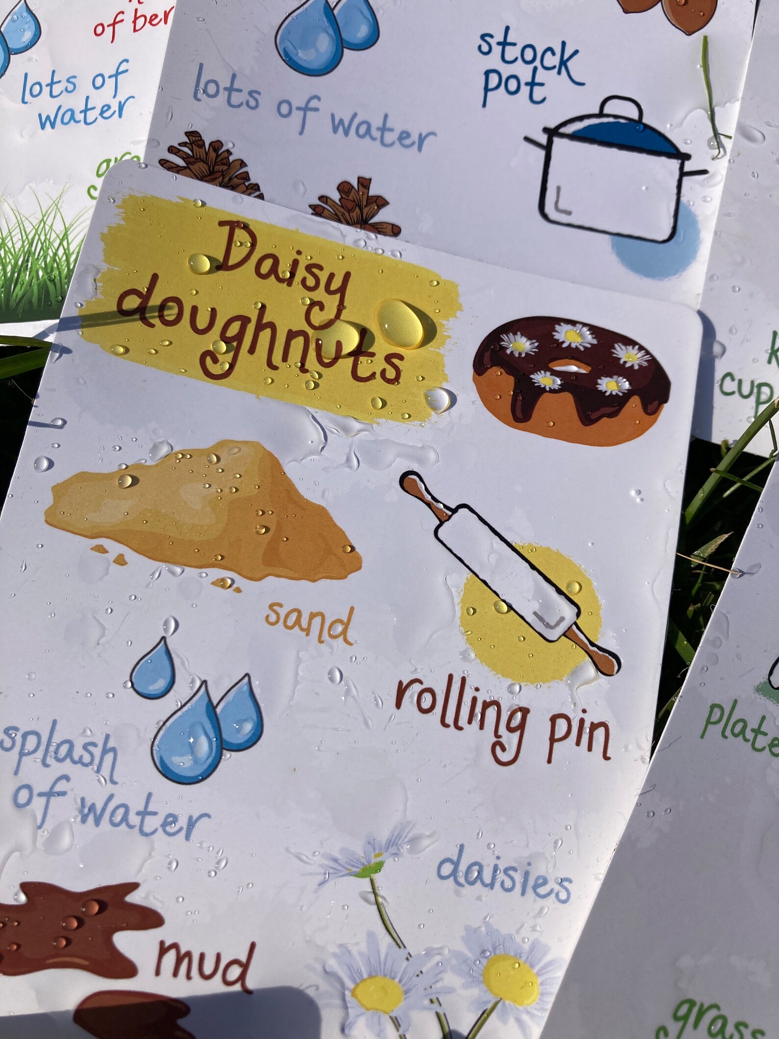 Mud Kitchen Recipe Flashcards - Etsy