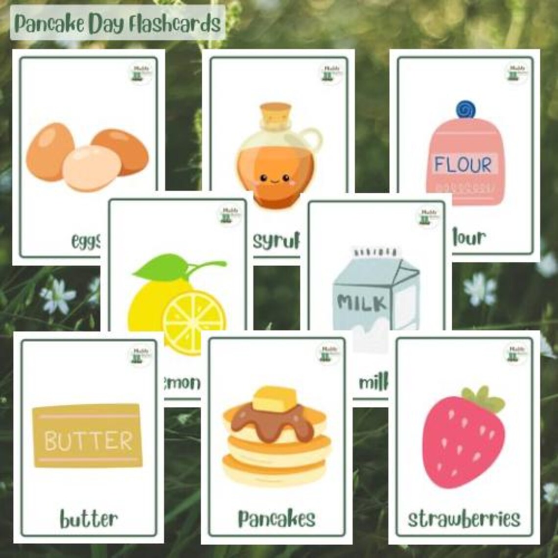Pancake Day Flashcards - Etsy