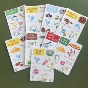 Printable Mud Kitchen Cards Homeschool Learning Numbers - Etsy Canada