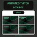 Twitch Overlays, Green Animated Stream Package Banner Chat Widget ...