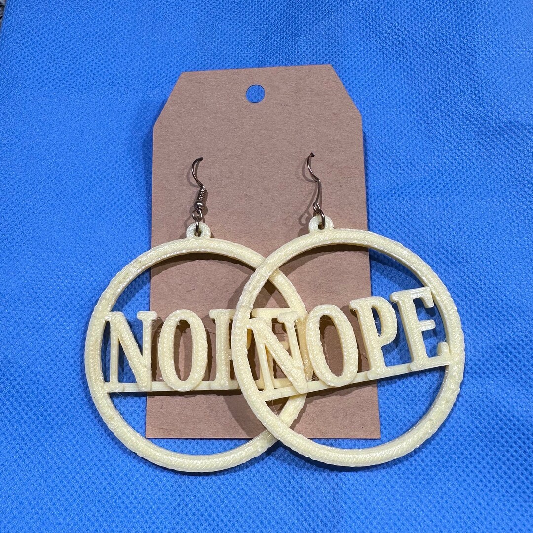 Nope Hoop Earrings - Etsy