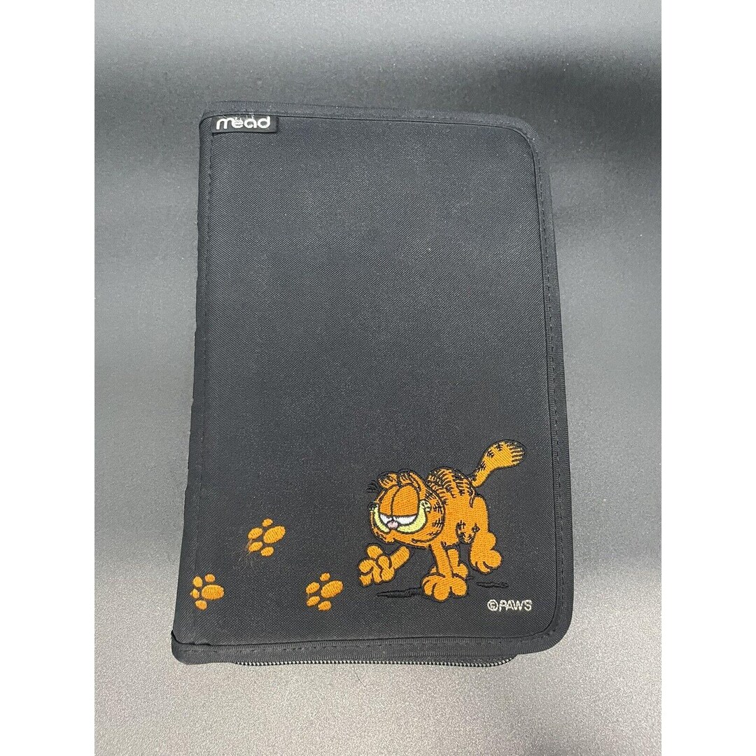 GARFIELD Embroidered Mead 3-ring Zip-up Binder Organizer Day Planner ...