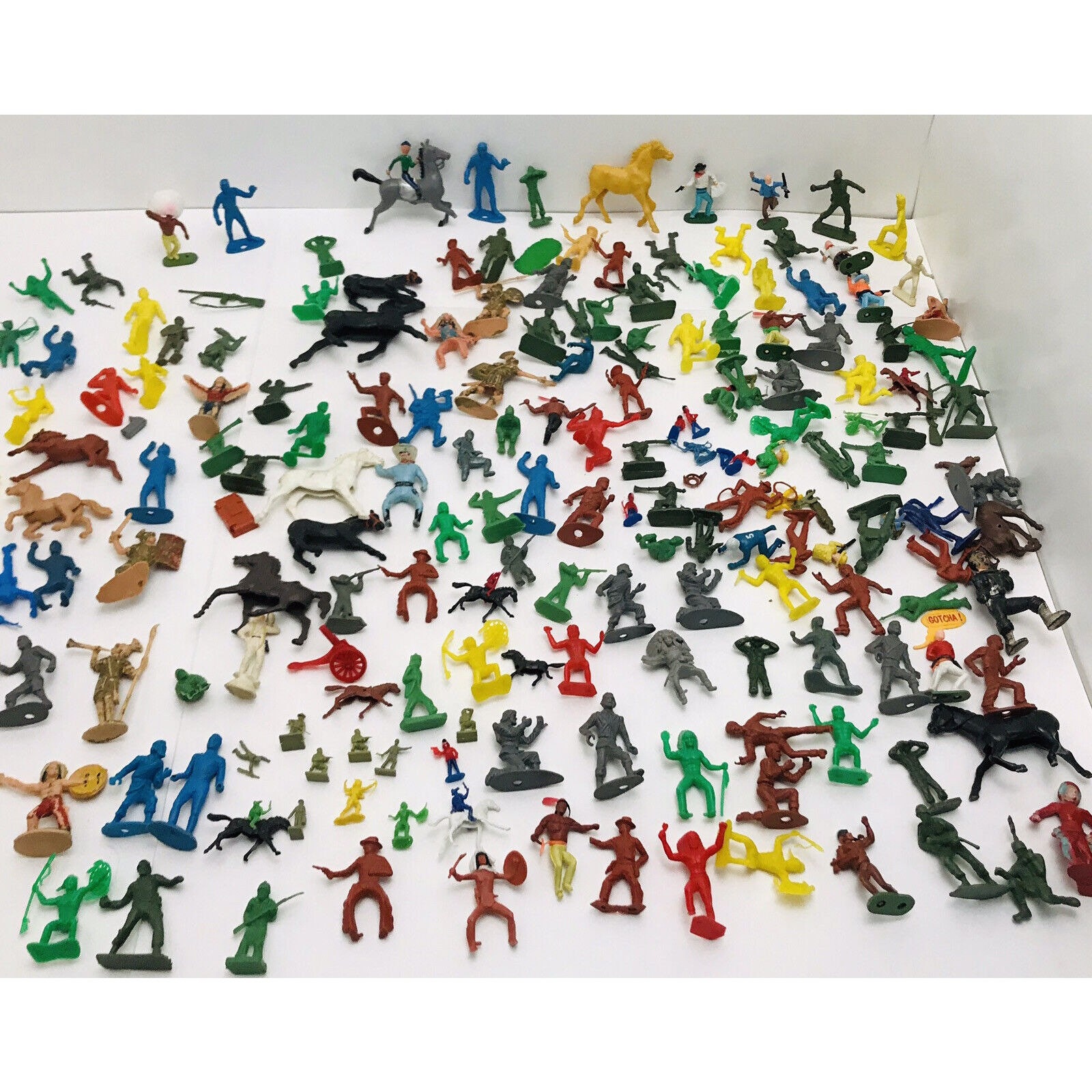 Vintage Marx Army Men Cowboys And Indians And Astronauts