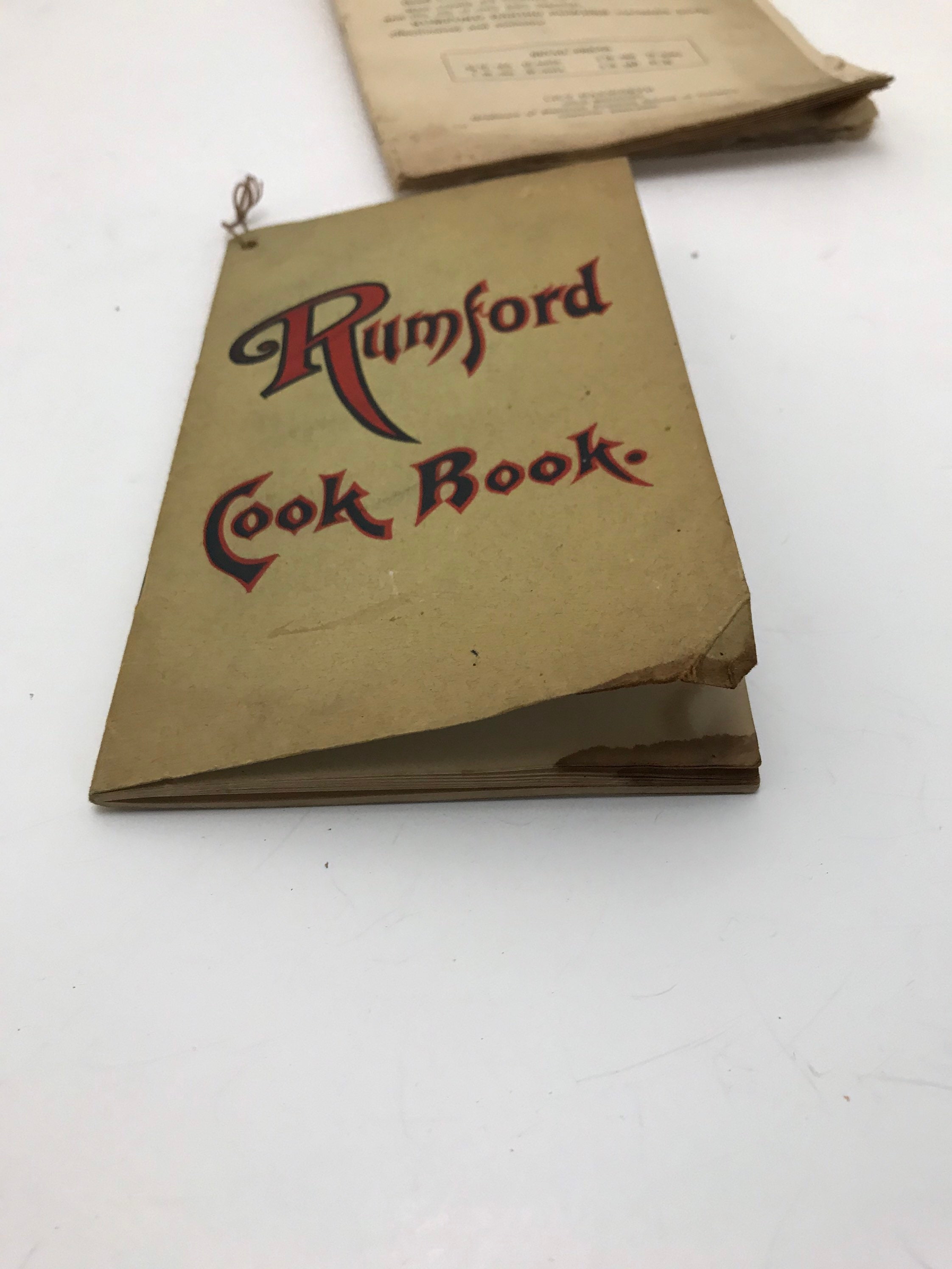 Antique Practical Economical Recipes Hints Home Cooking Rumford Cook ...