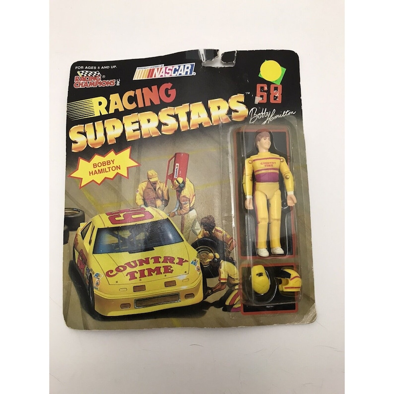 Country Time Racing Champions Nascar Superstars Bobby Hamilton Figure ...