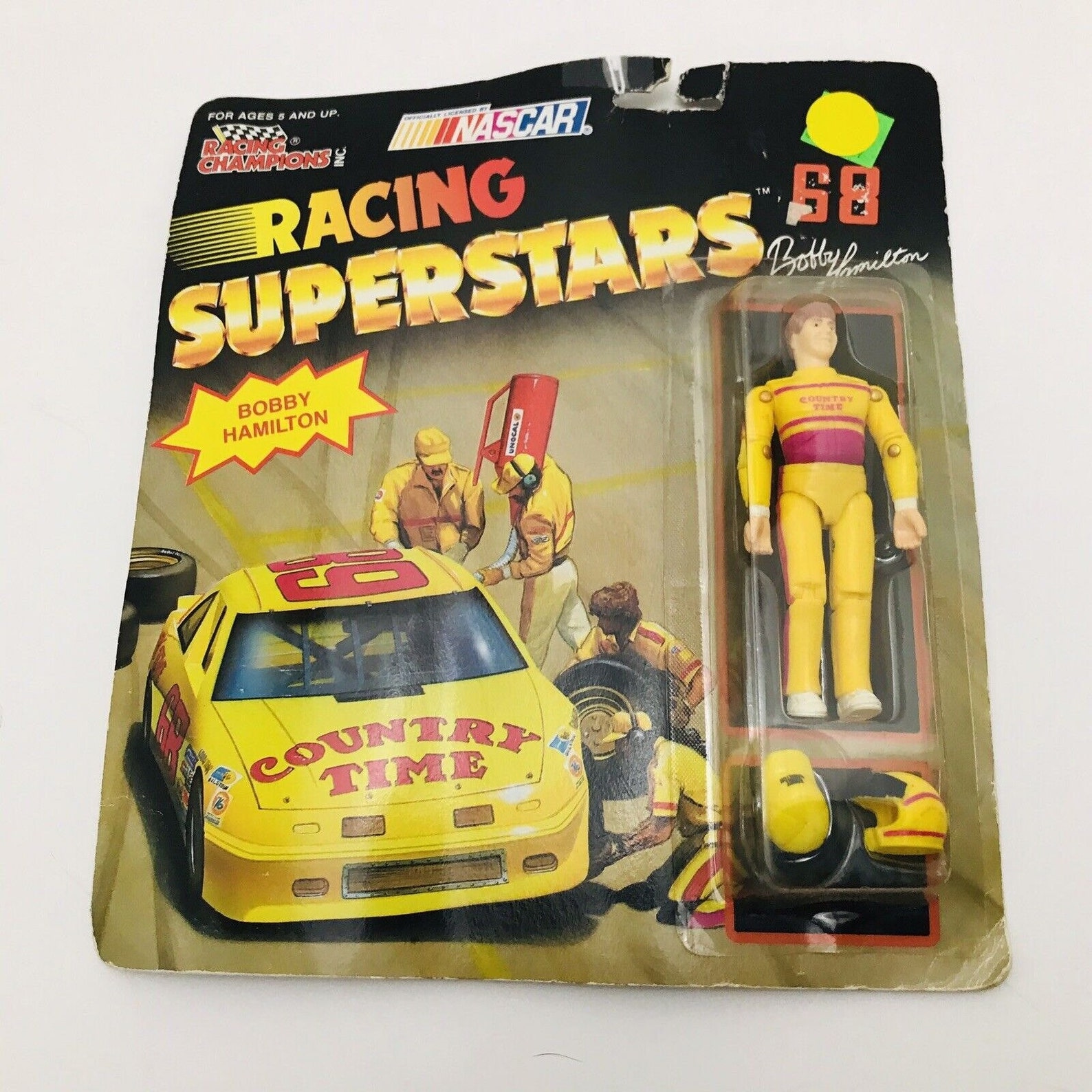Country Time Racing Champions Nascar Superstars Bobby Hamilton Figure ...