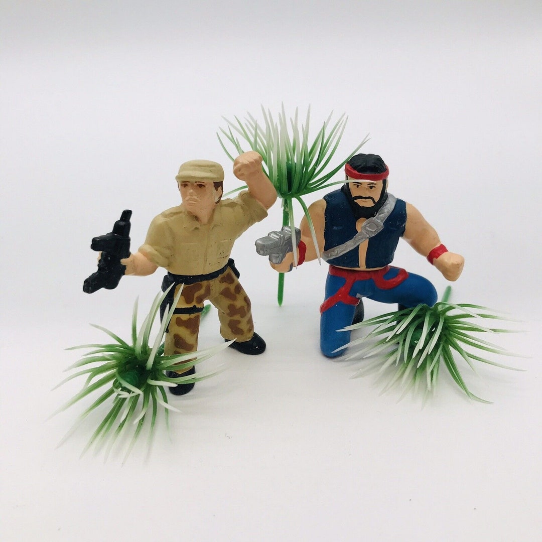 Military Figures Panosh Combat Commandos Jungle Forest Scene Mini Toy ...