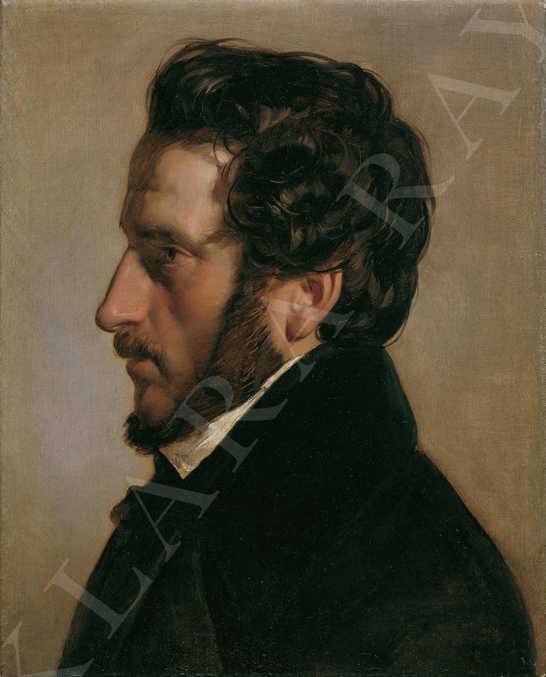 The Looking Man / Portrait of Man / Digital Download / Oil Painting - Etsy