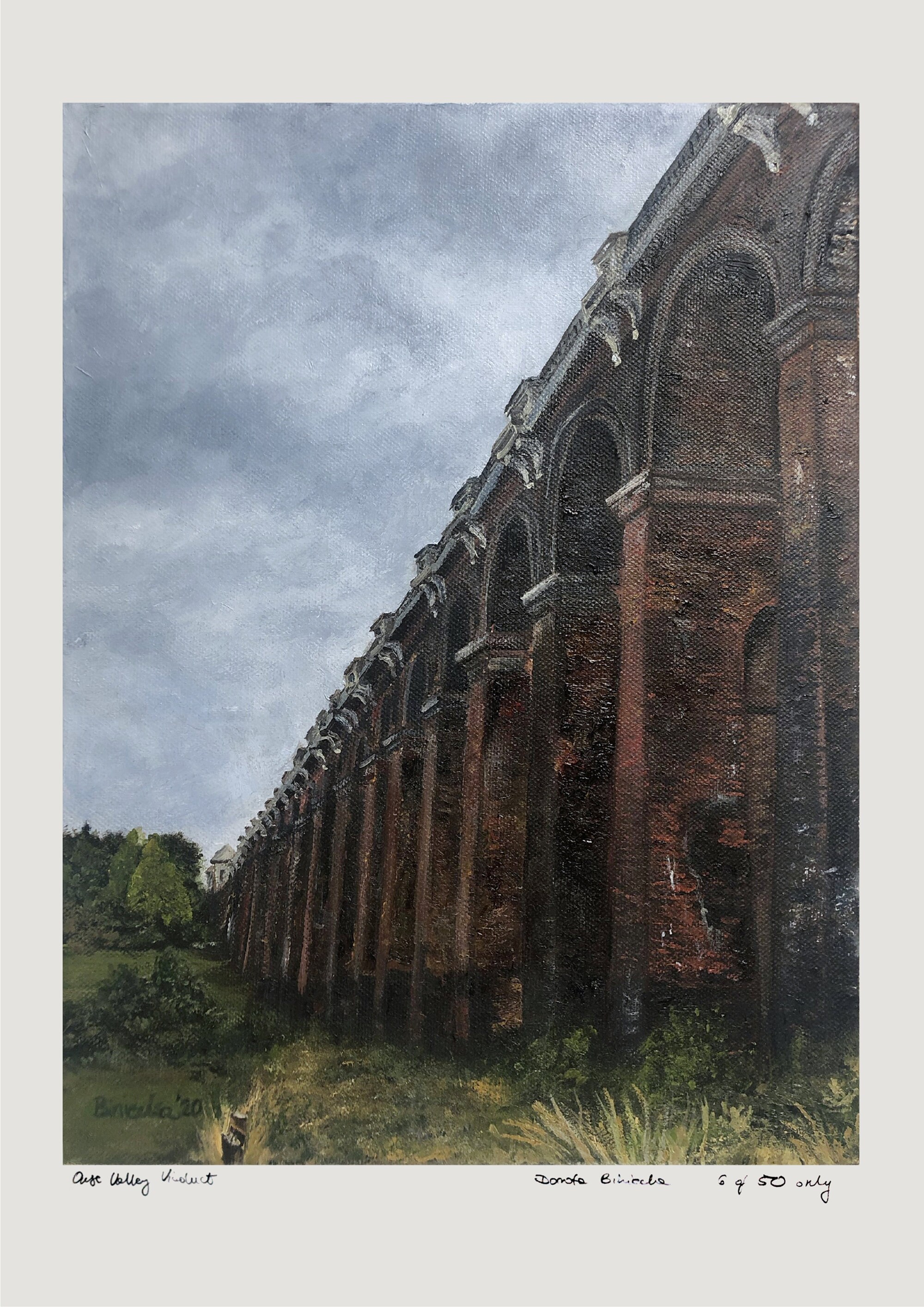 Ouse Valley Viaduct Original Art Giclée Print - Etsy