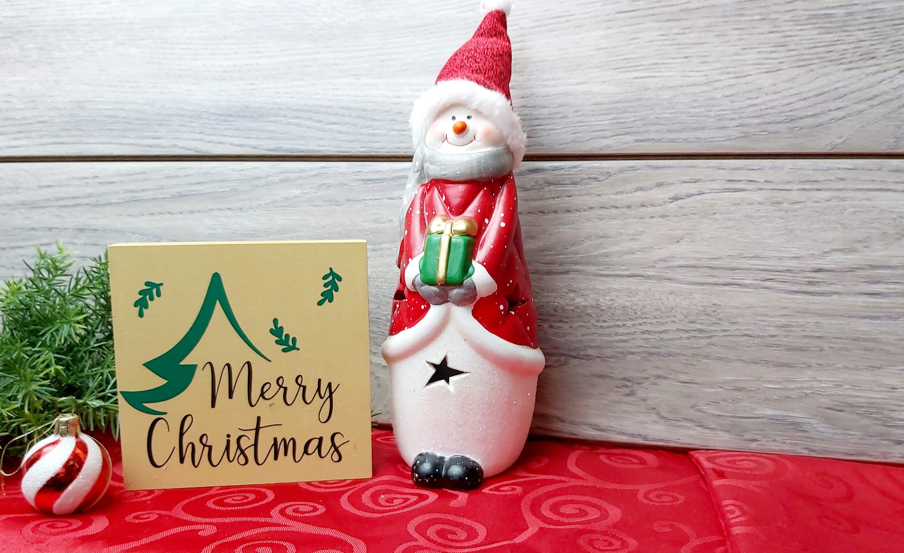 Square Wood Christmas Signs Merry Christmas Sign Feliz Navidad Sign ...