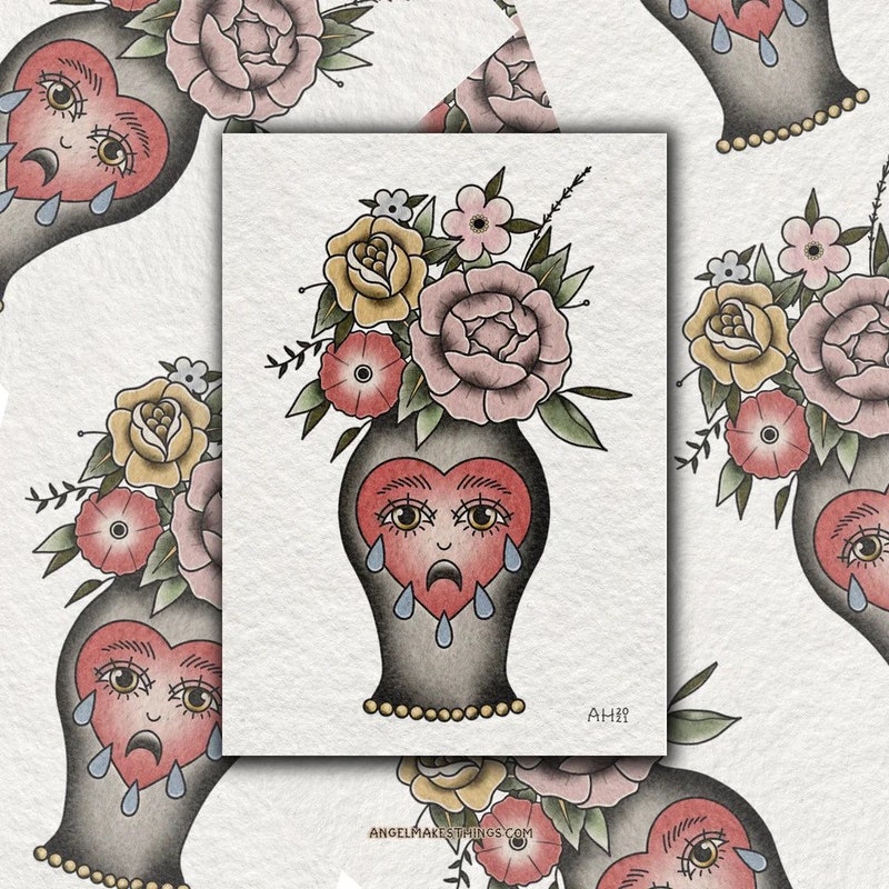 Crying Heart - Etsy