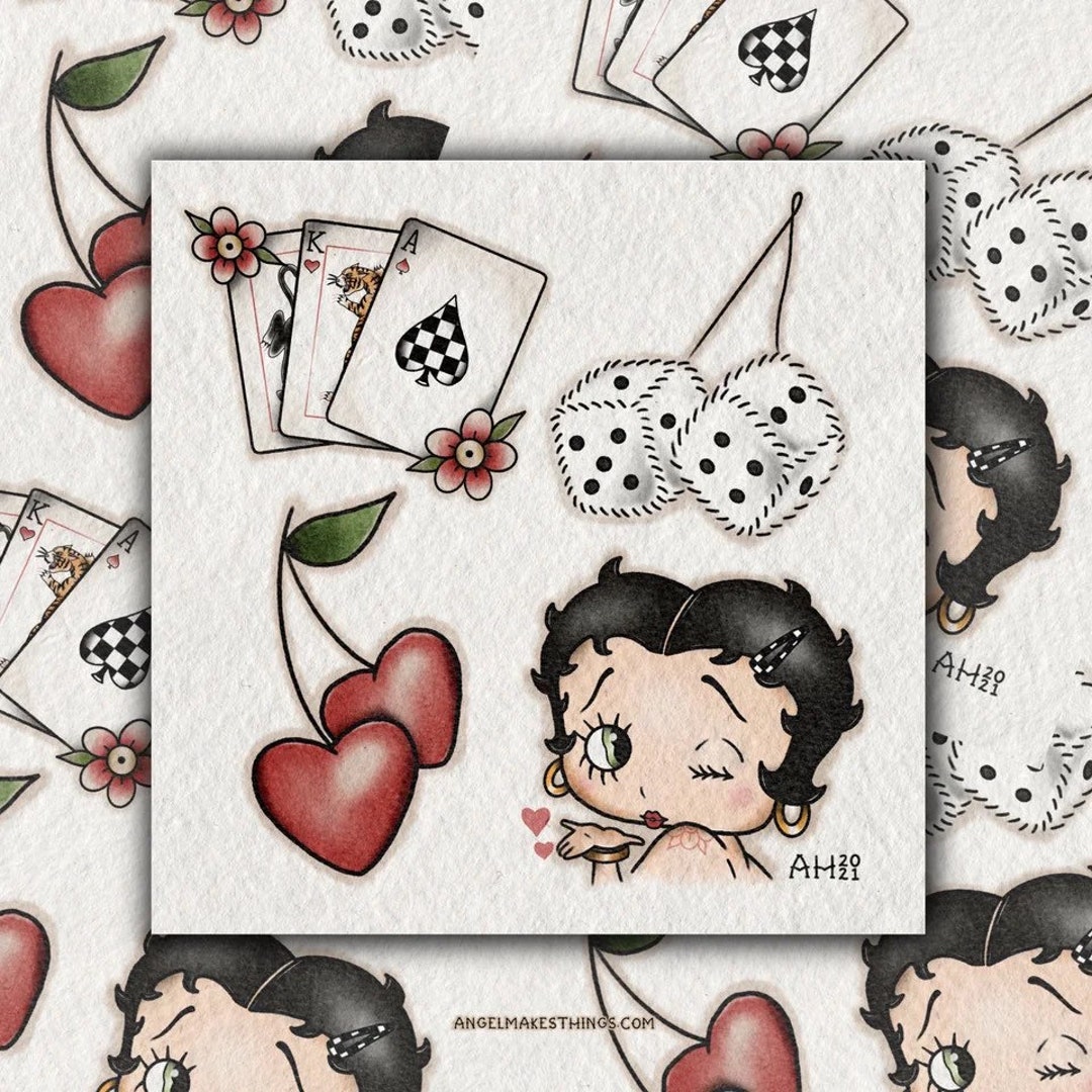 Betty Boop Flash Print - Etsy