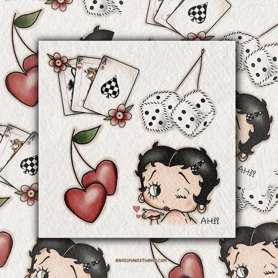 Betty boop flash print | Etsy
