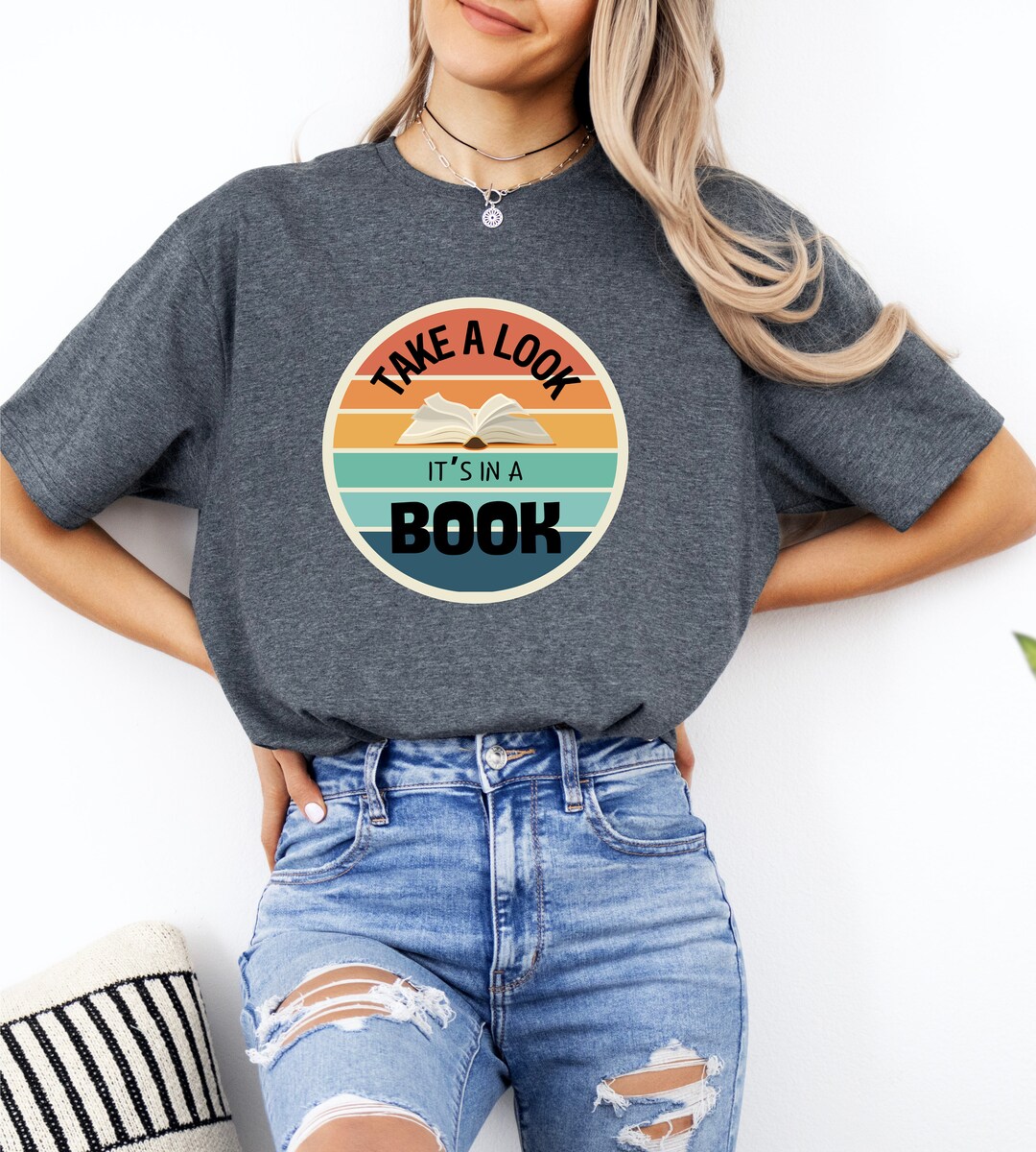 Take a Look It's in a Book Shirt, Book Shirt, Reading Shirt, Reading ...