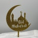 Eid Mubarak Cake Topper, Crescent Moon and Mosque Cake Topper, Ramadan ...
