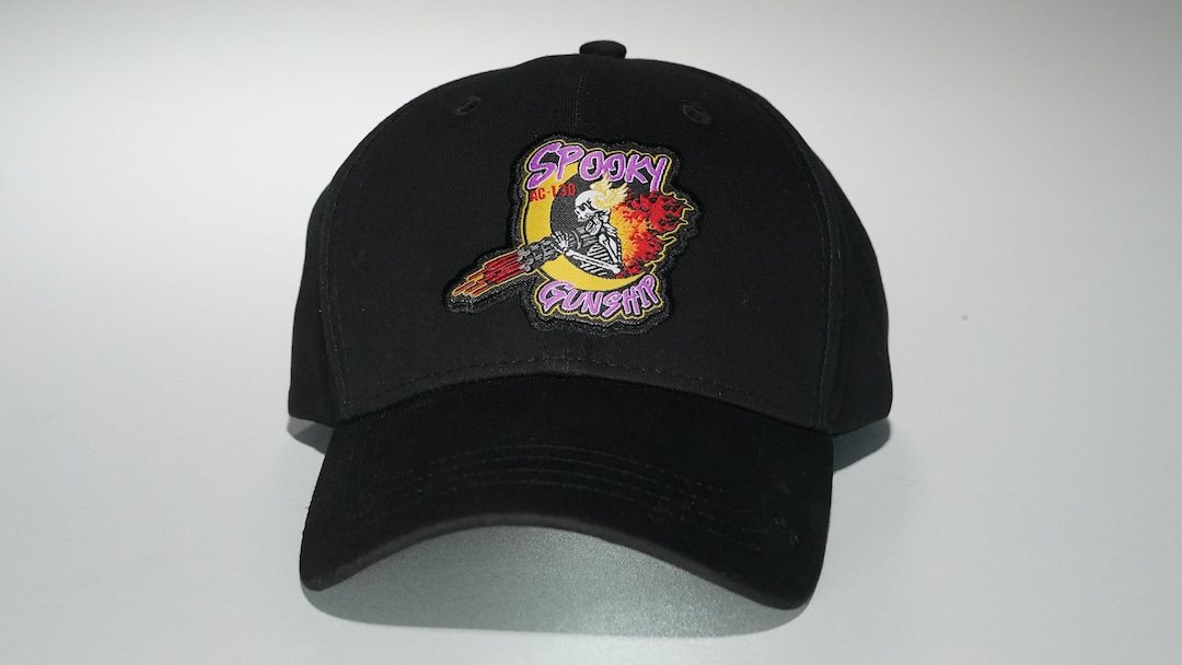 AC 130 Gunship Spooky Embroidered Patch Hat, Wearable History Ball Cap ...
