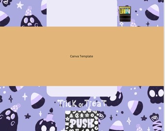 Editable Mini Candy Vending Machine Template Canva Editable Template ...