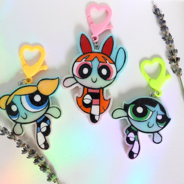 Powerpuff Girls Keychain - Etsy