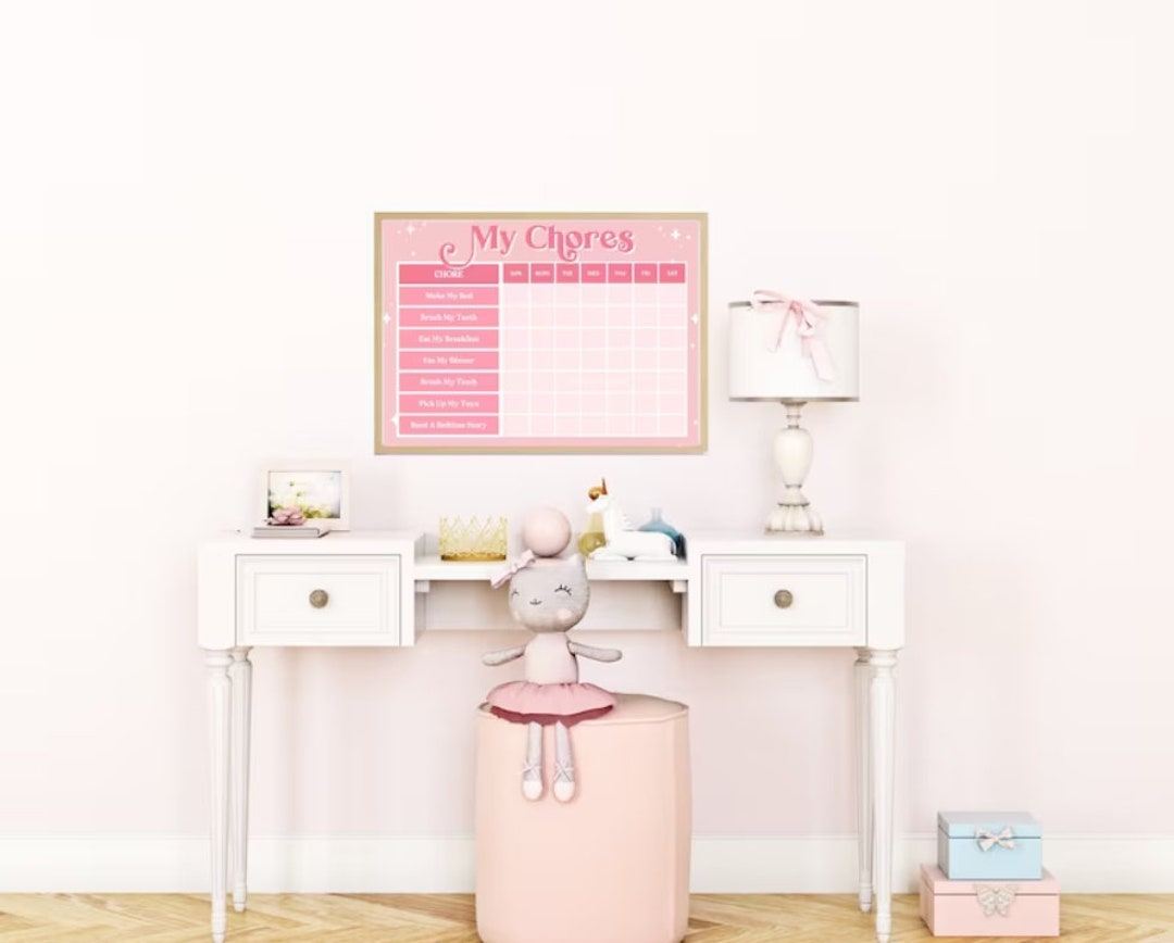 CHORE CHART for Kids | Template | Instant Download | Kids Chore Chart ...