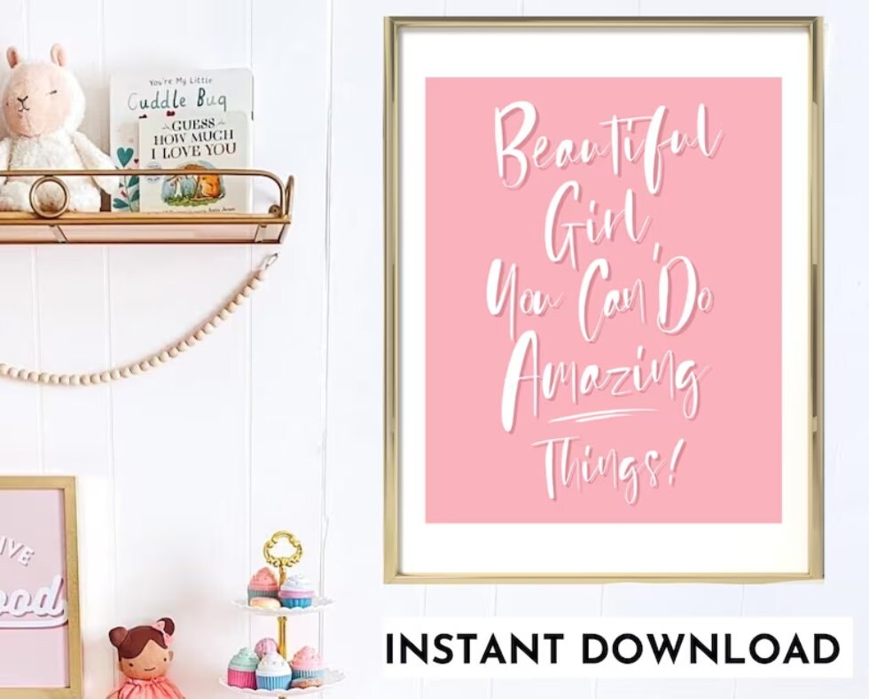 You Are Amazing Art Print INSTANT DOWNLOAD Wall Art Kids Room Printable ...