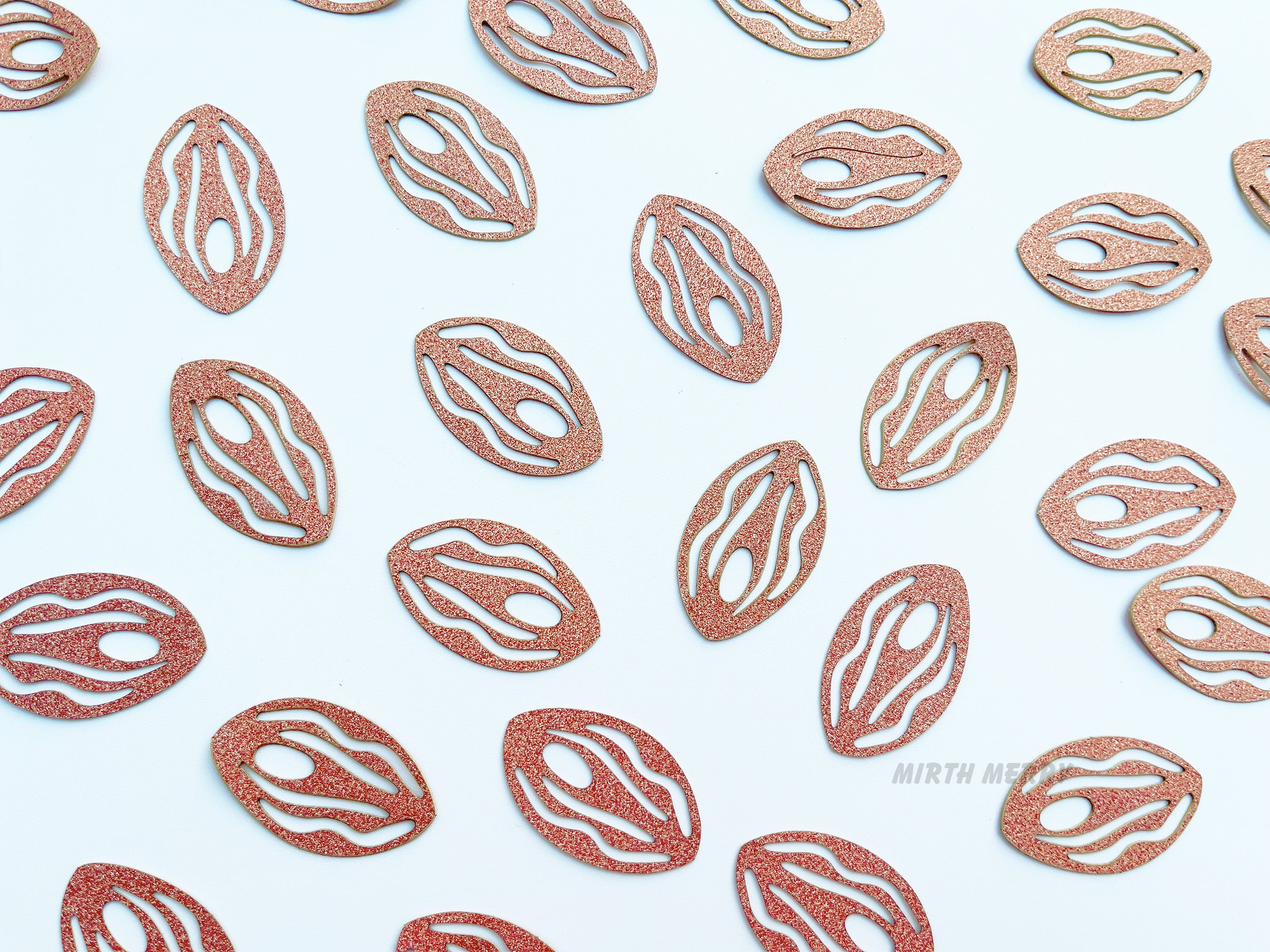 Rose Gold Glitter Boob and Vagina Confetti Bachelorette Party - Etsy Australia
