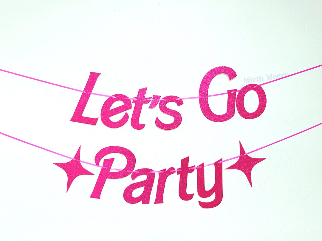 Let's Go Party Banner Hens Party Decorations Birthday - Etsy