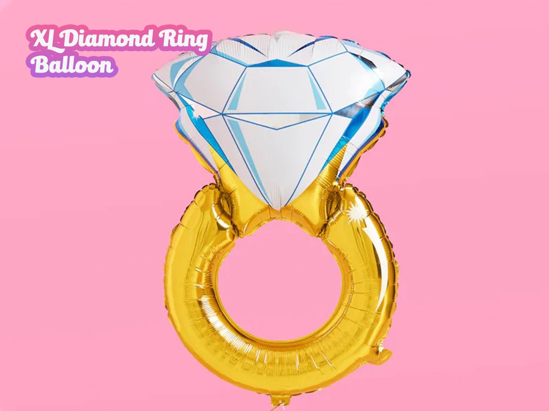 Diamond Ring Balloon Champagne Balloons Hen Party Balloon - Etsy Australia