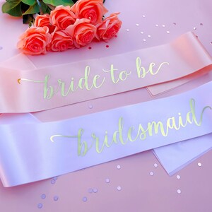 Bride to Be Sash| Hen Party Sash | Sash for Bride - Gold Foil | Mother ...