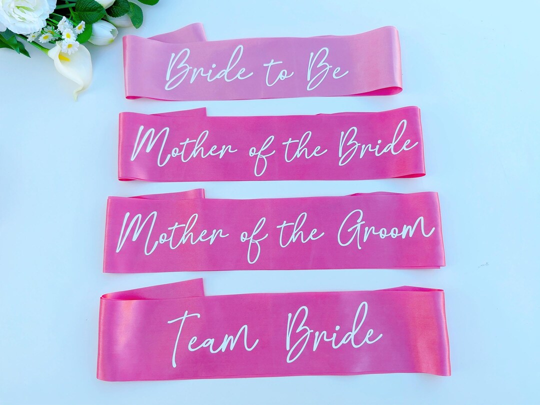 Bride to Be Sash - Hen Party Sash, Sash in Rose Pink, Hot Pink - Mother ...