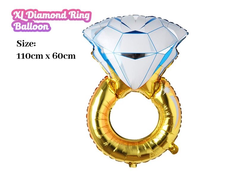 Diamond Ring Balloon, Champagne Balloons, Hen Party Balloon ...