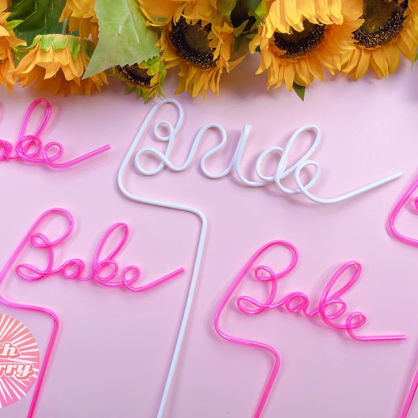 Bride Straws - Etsy