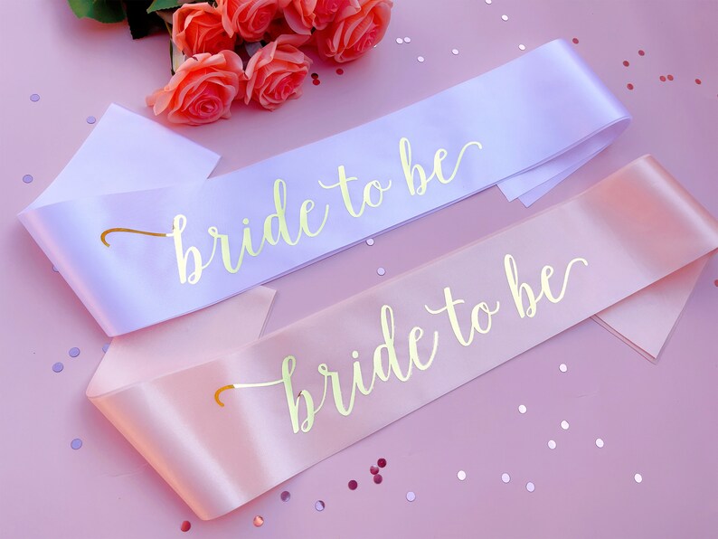 Bride to Be Sash| Hen Party Sash | Sash for Bride - Gold Foil | Mother ...