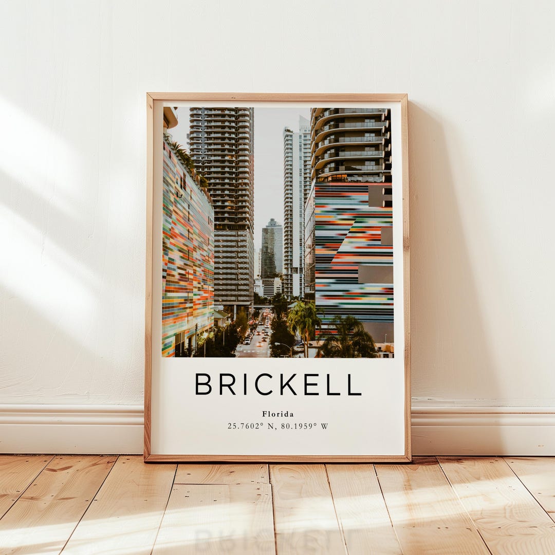 Brickell Art Print, Brickell Photography, Brickell Art, Brickell Poster ...