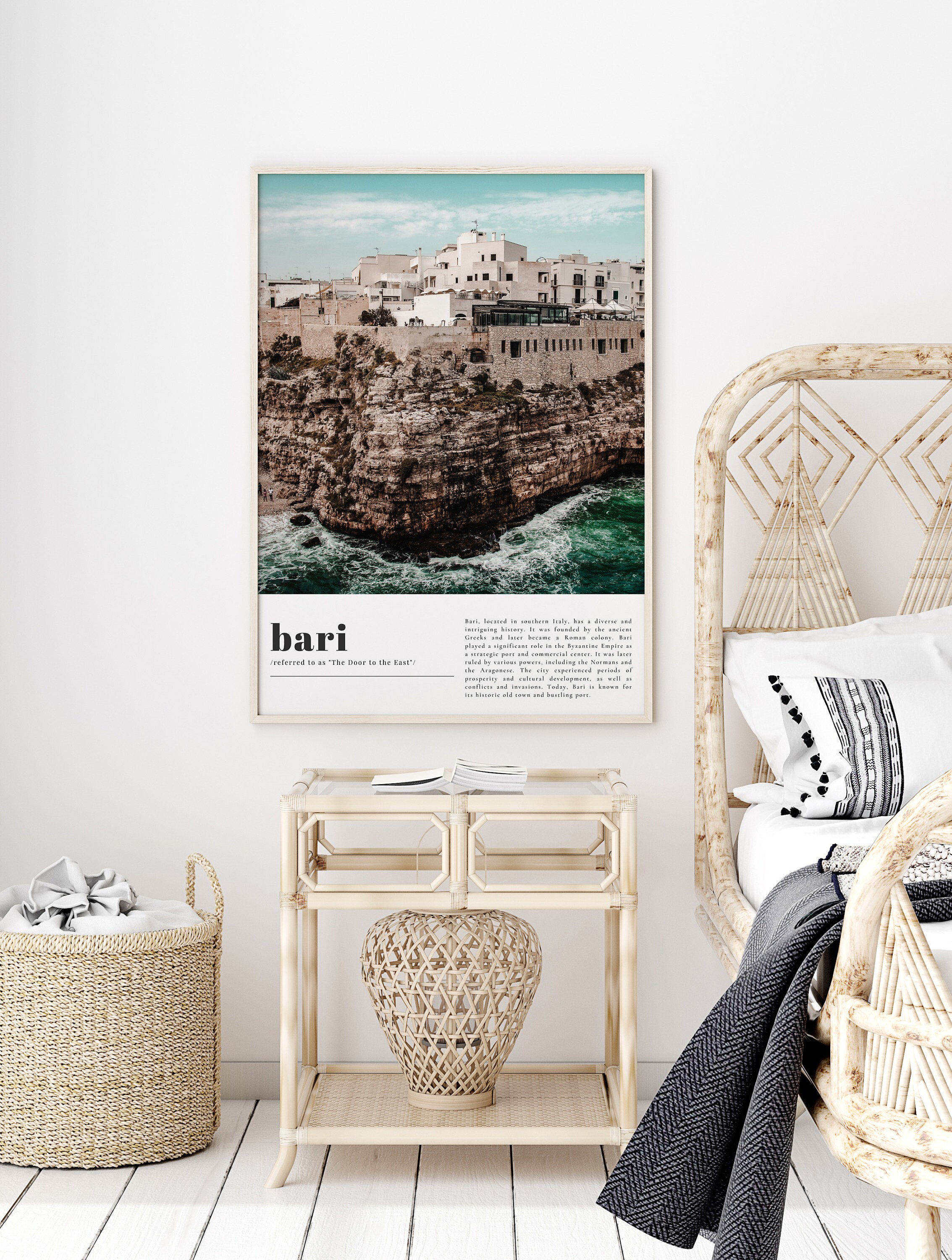 Bari Travel Print Wall Art Bari Photo Bari Wall Hanging Home Décor Bari ...