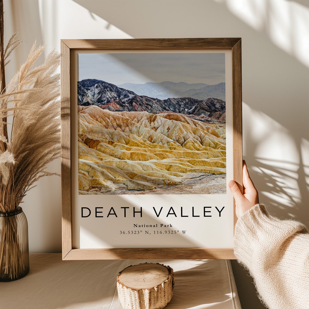 Death Valley Travel Print, Death Valley Art, Death Valley Wall Art ...